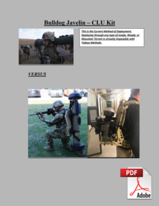 JAVELIN – CLU BULLDOG KIT NATO NSN: 8465-99-988-8696 – Bulldog Tactical ...